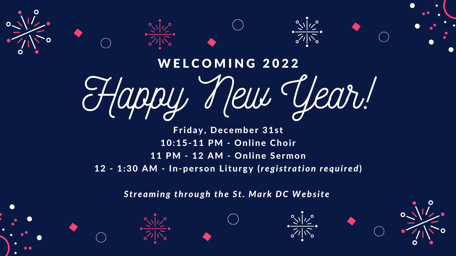 New-Year – St. Mark DC